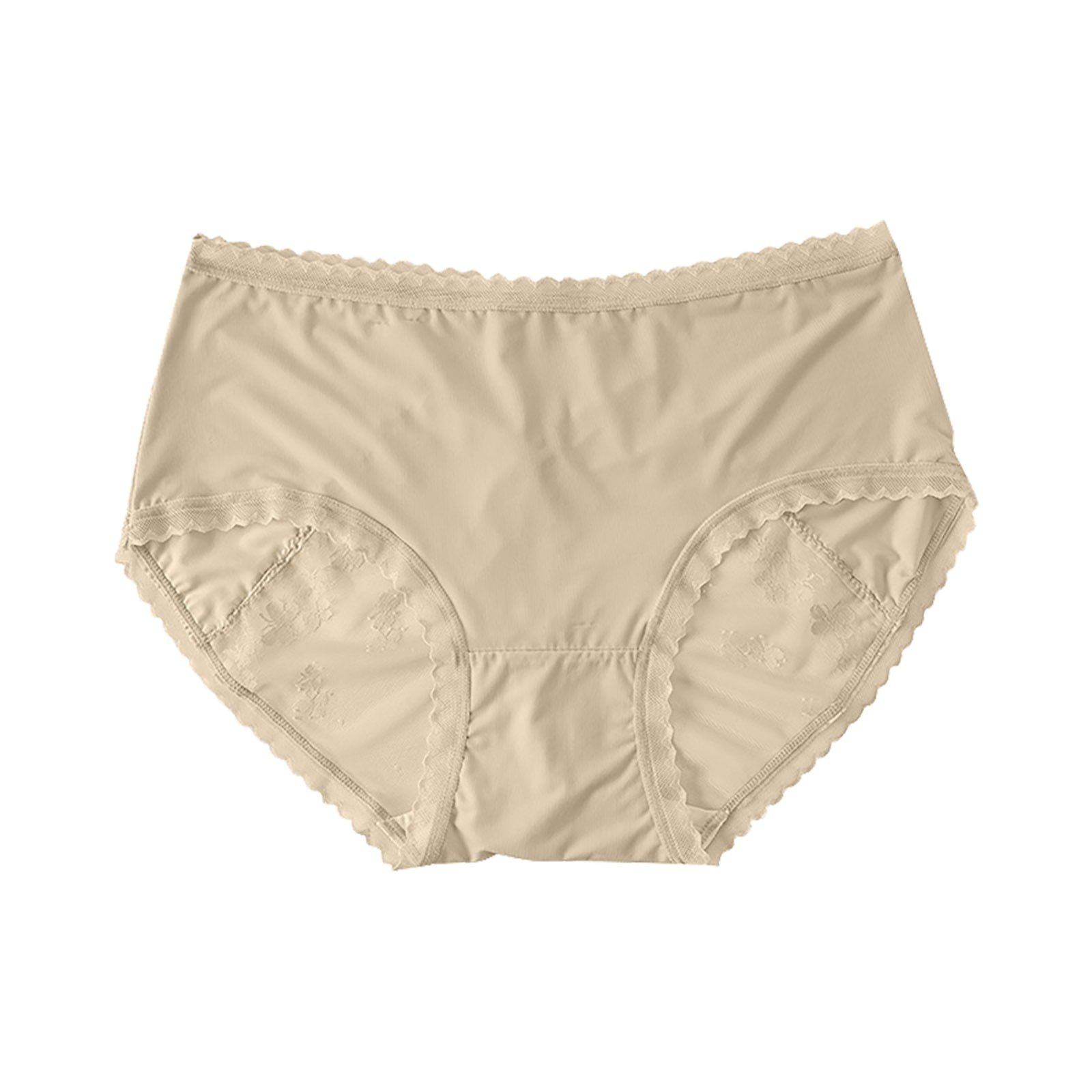 GENGING Mid - rise Women's Underwear in Soft Tones with Subtle Lace ...