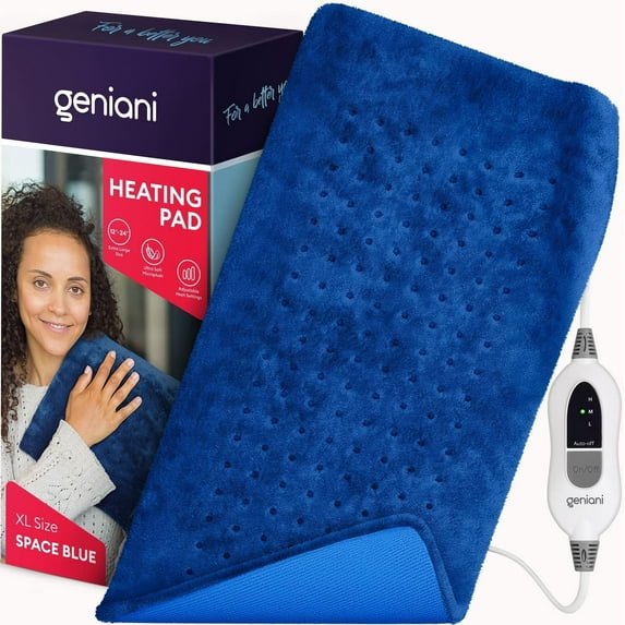 GENIANI XL Electric Heating Pad for Menstrual Cycle & Back Pain Relief ...