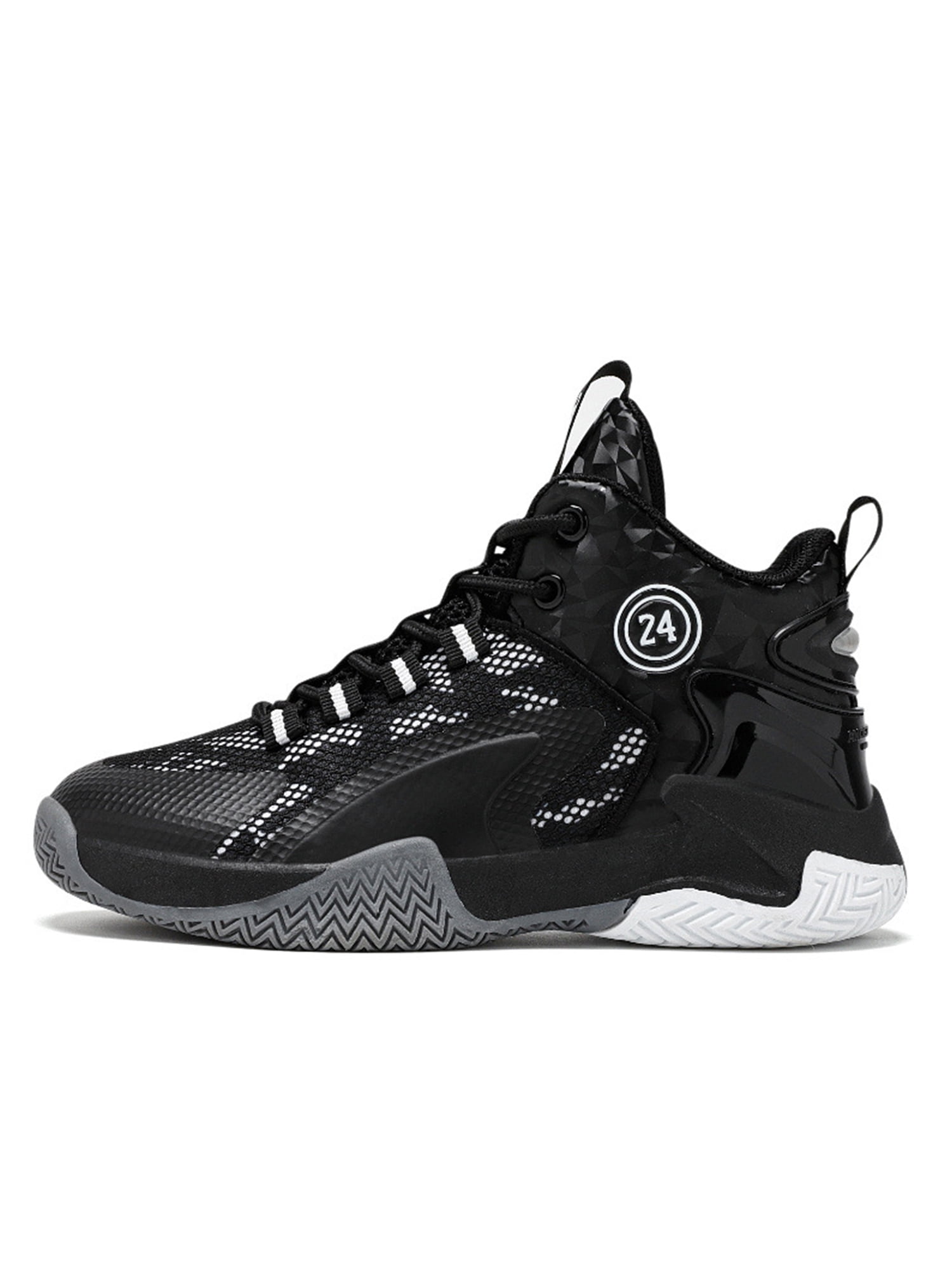 GENILU Boys Non-Slip Breathable Basketball Running Shoe Round Toe ...