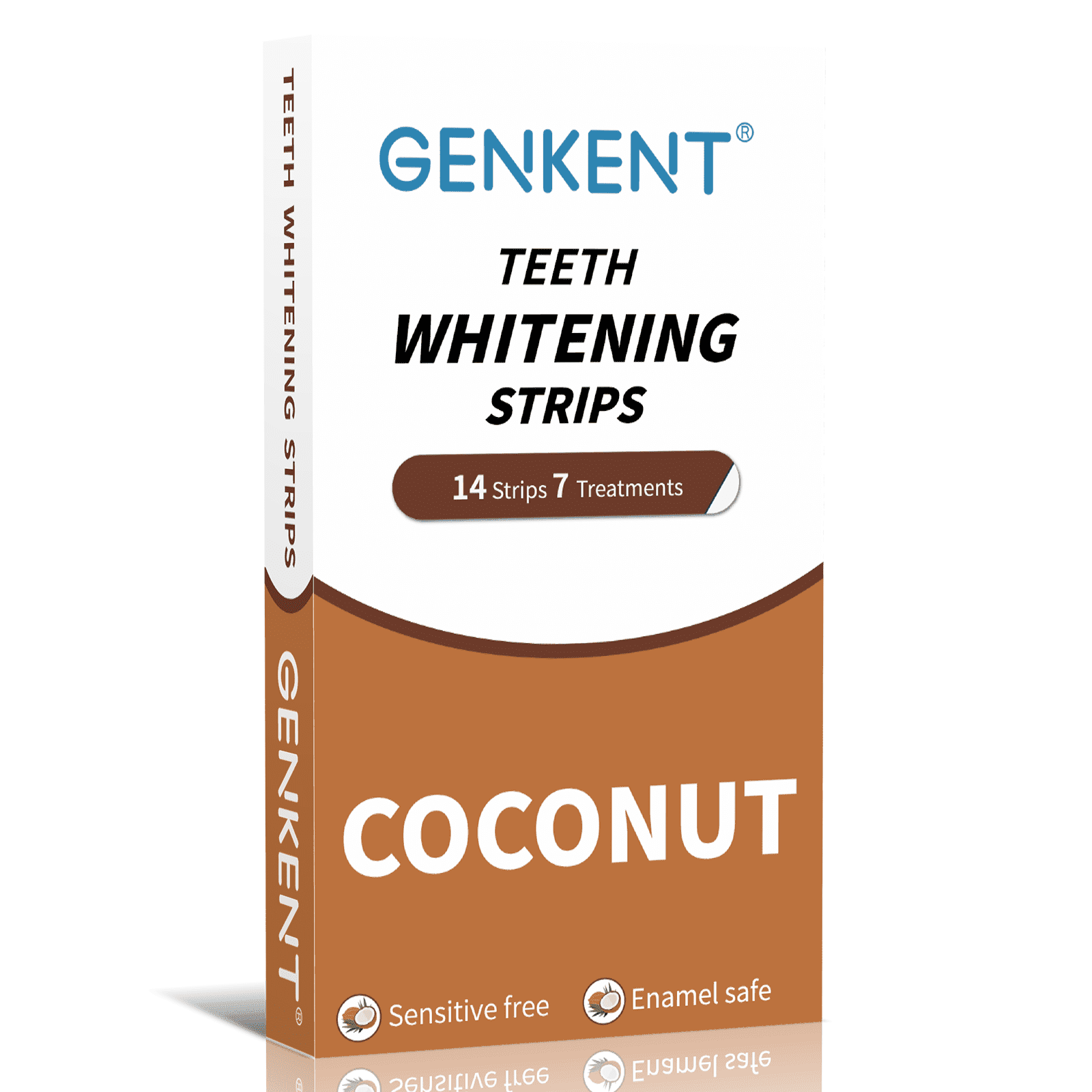 GENKENT Teeth Whitening Strips, 7 Treatments Teeth Whitener Non ...