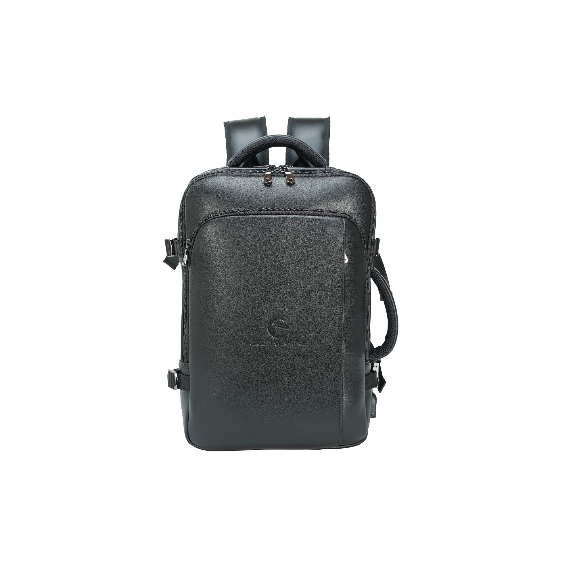 GENMARKS Full-Grain Cowhide Leather Large Travel Backpack Expandable ...