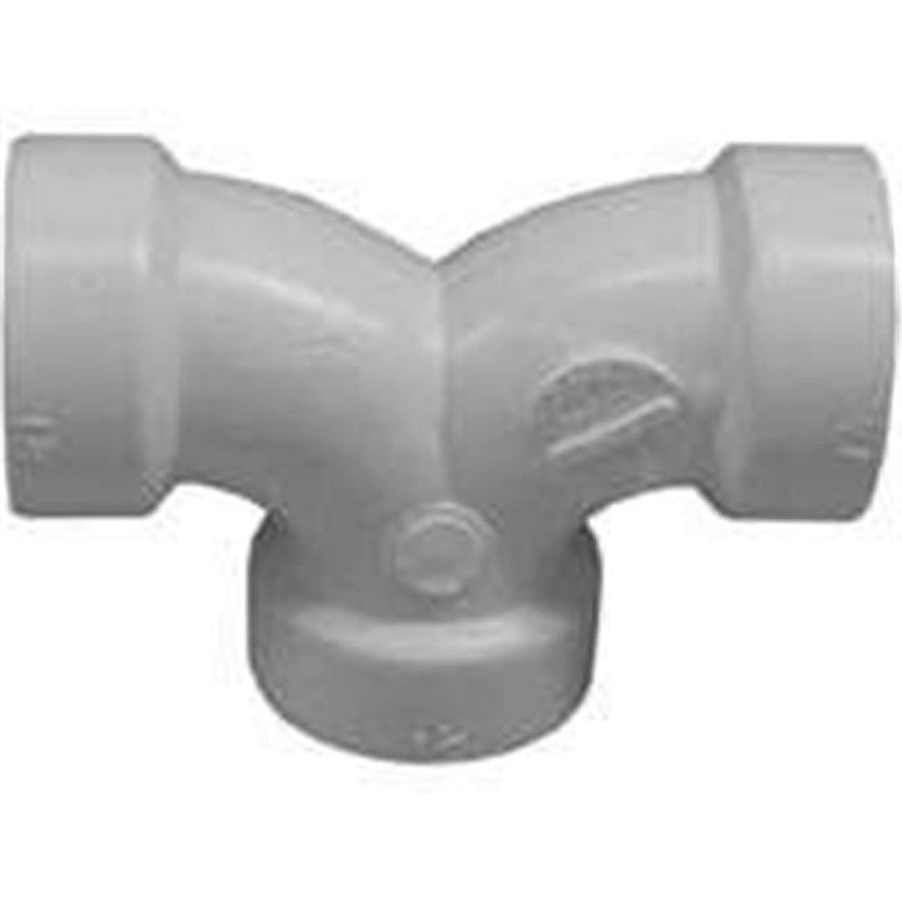GENOVA 700 Series 70726 Double Pipe Elbow, 2 in, Hub, 90 deg Angle, PVC ...