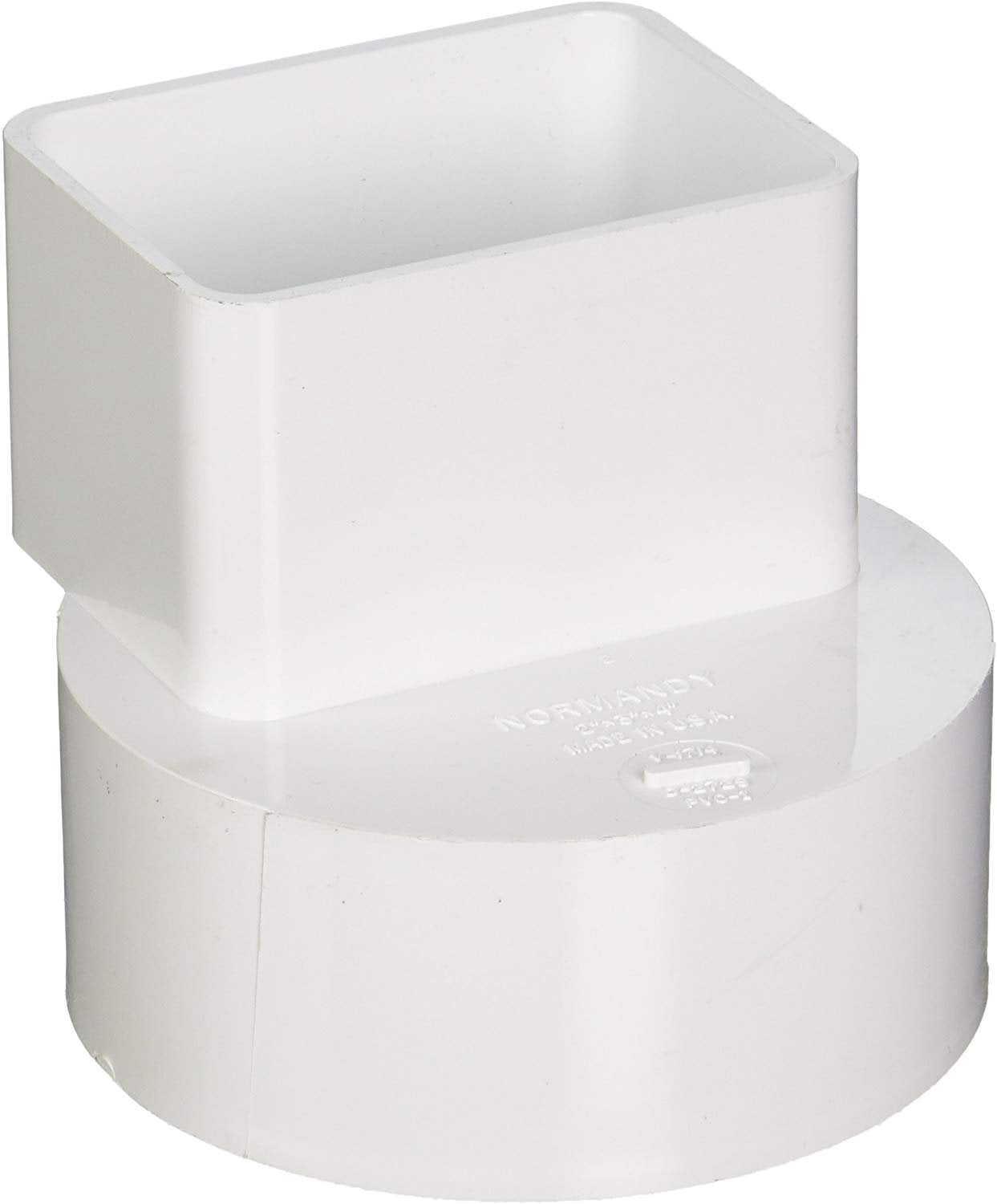 Genova Downspout Adapter Offset Flush Fit - Easy Installation - 2" x 3 ...