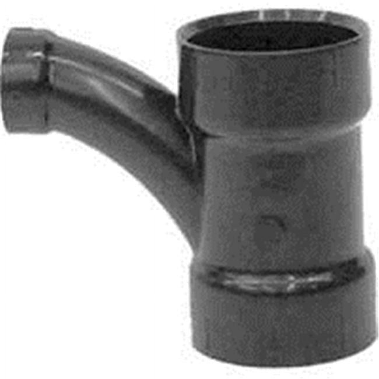 CANPLAS 104337BC Reducing Combination Tee Pipe Wye, 4 x 4 x 2 in, Hub ...