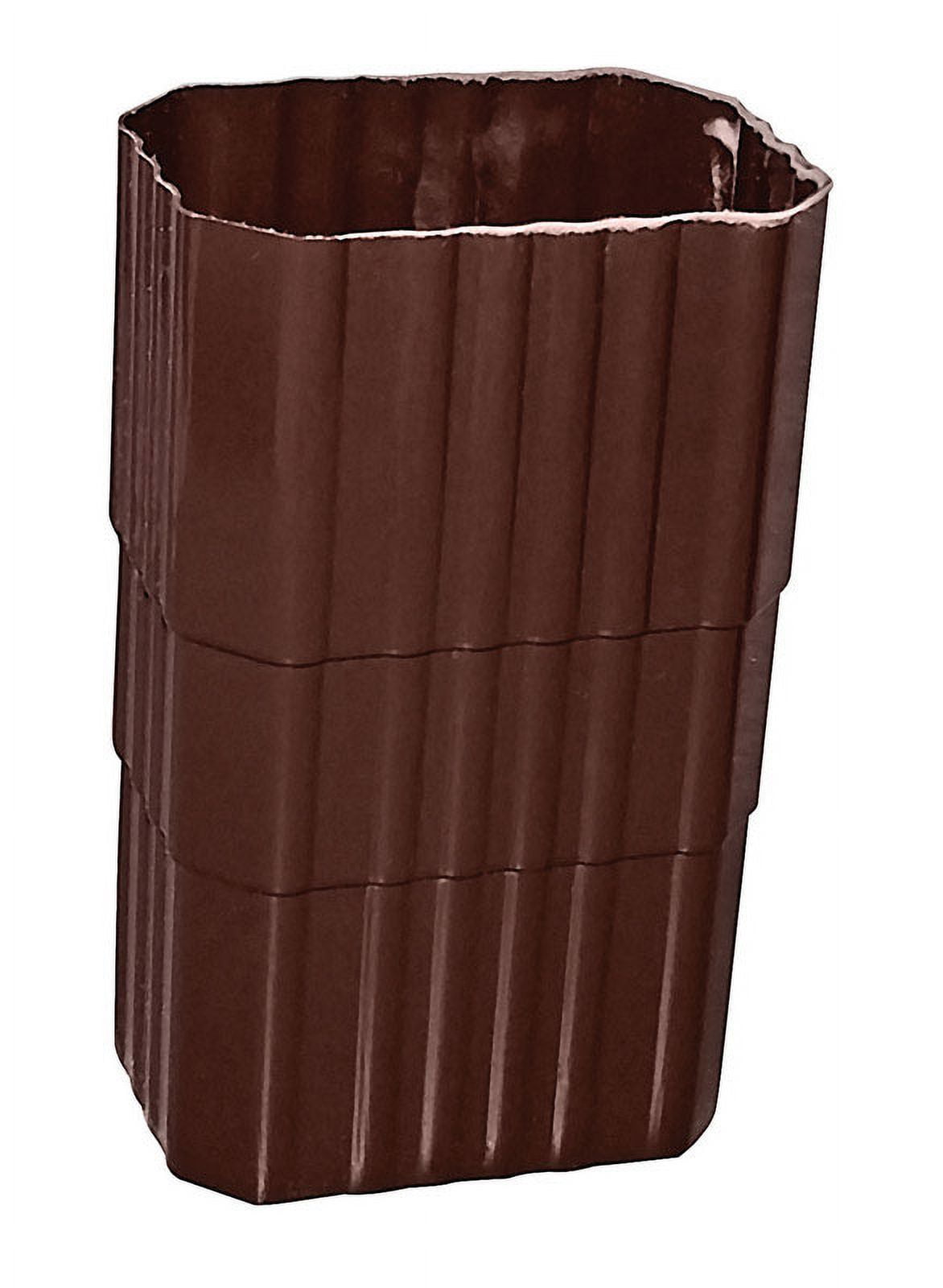 GENOVA PRODUCTS Duraspout Gutter Coupler, Brown Vinyl, 2 x 3-In. AB203 ...