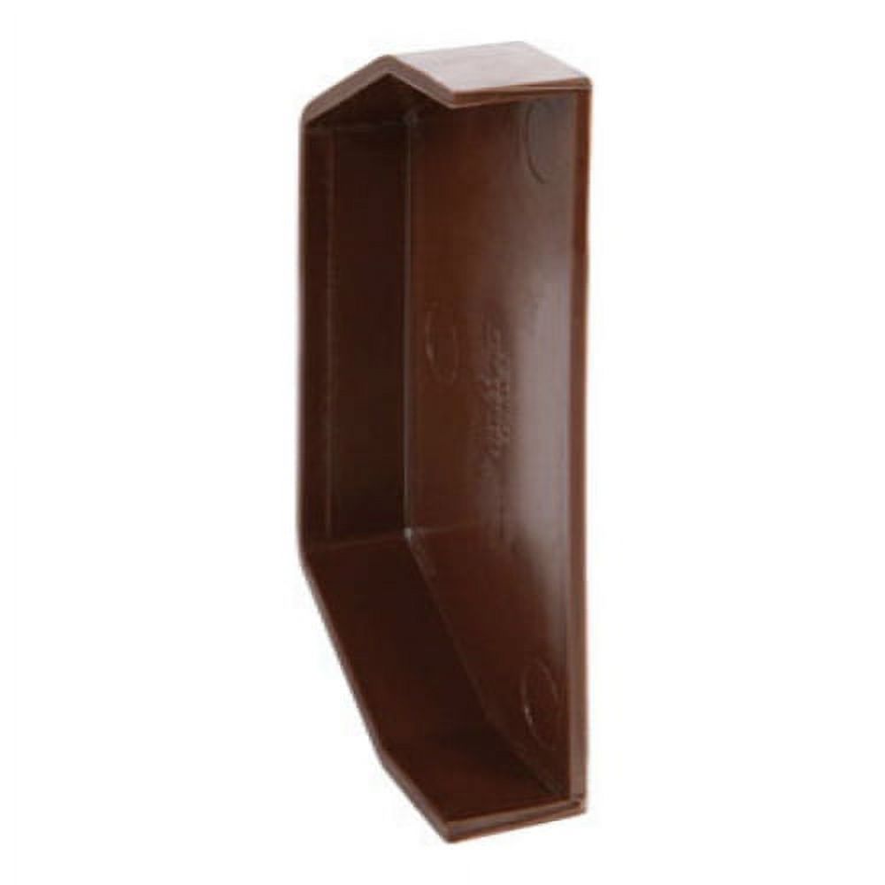 GENOVA RB101 Gutter End Cap Vinyl Brown 2-1/2 in L for 5 in Raingo ...
