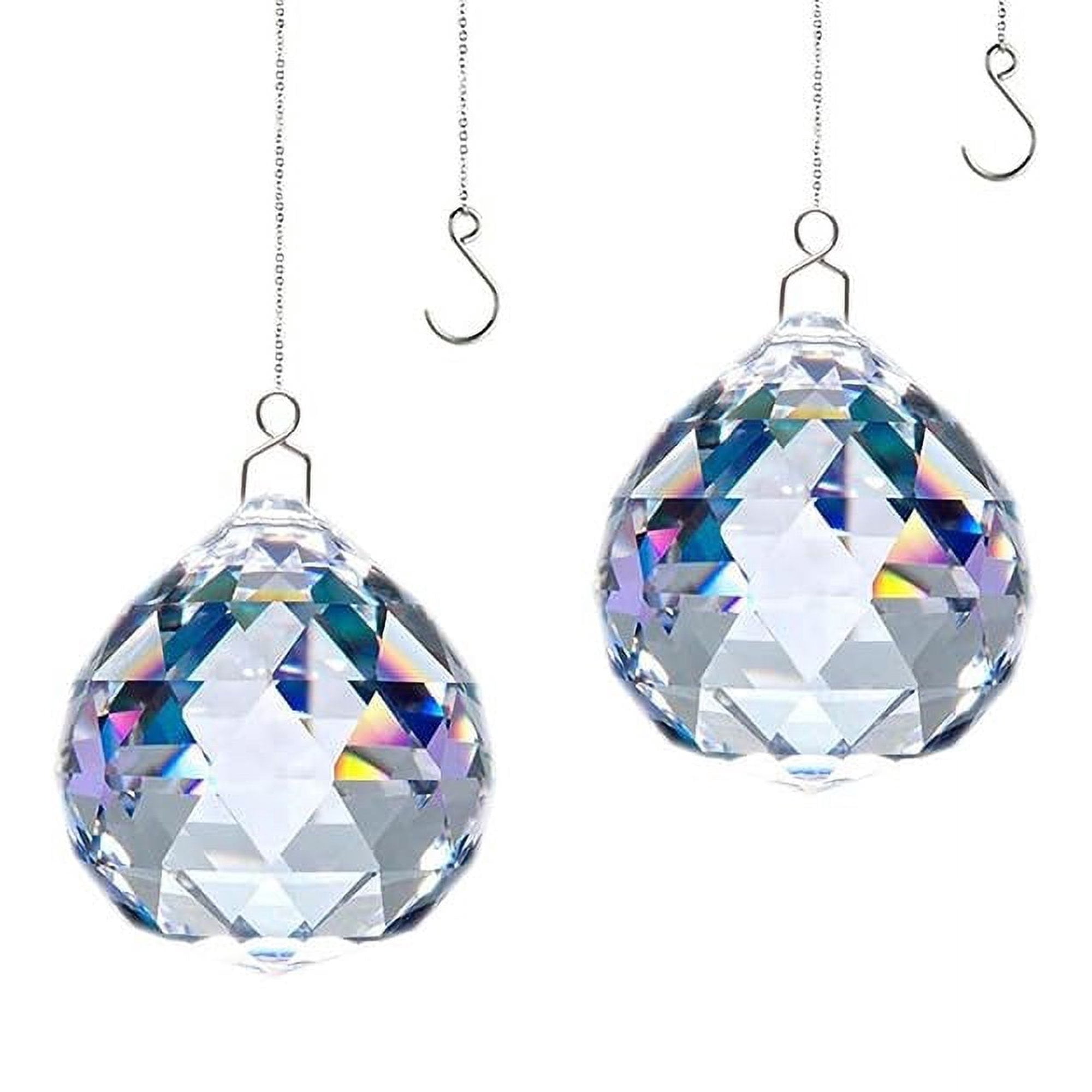 Rongsi Rainbow Crystals Ball Prism Sun Catchers, with Chain, Perfect ...
