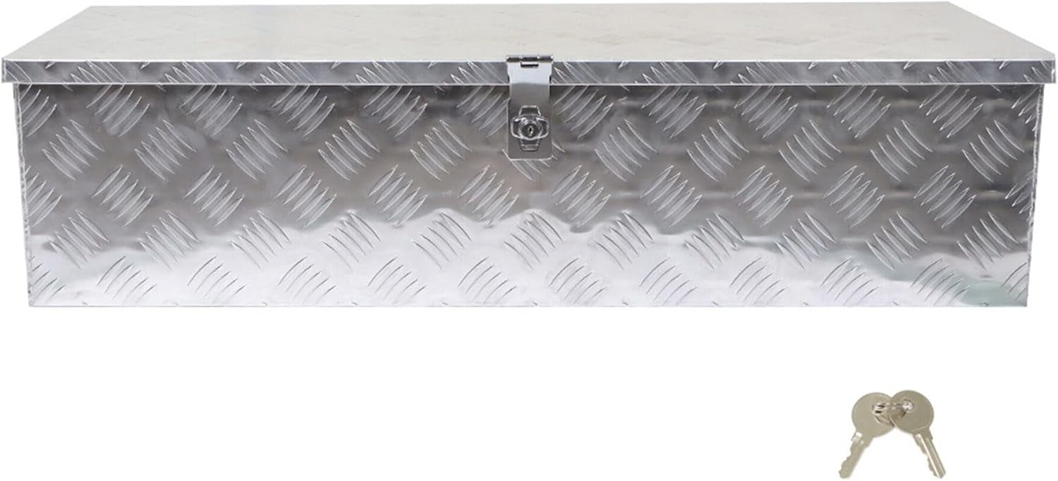 GENRICS 39 Inch Aluminum Truck Pickup Tool Box Trailer Tongue Box ...