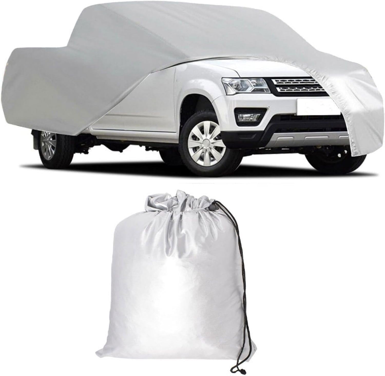 GENRICS Heavy Duty Outdoor Pickup Truck Cover Universal Fit Dust Rain ...