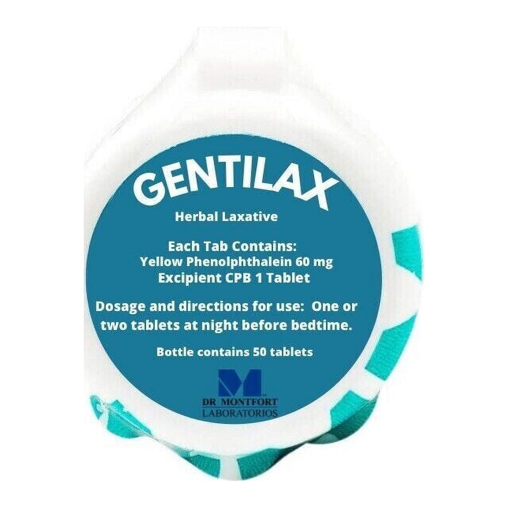 GENTILAX Herbal Laxative - Nature-Made Constipation Relief, 50 Tabs by ...
