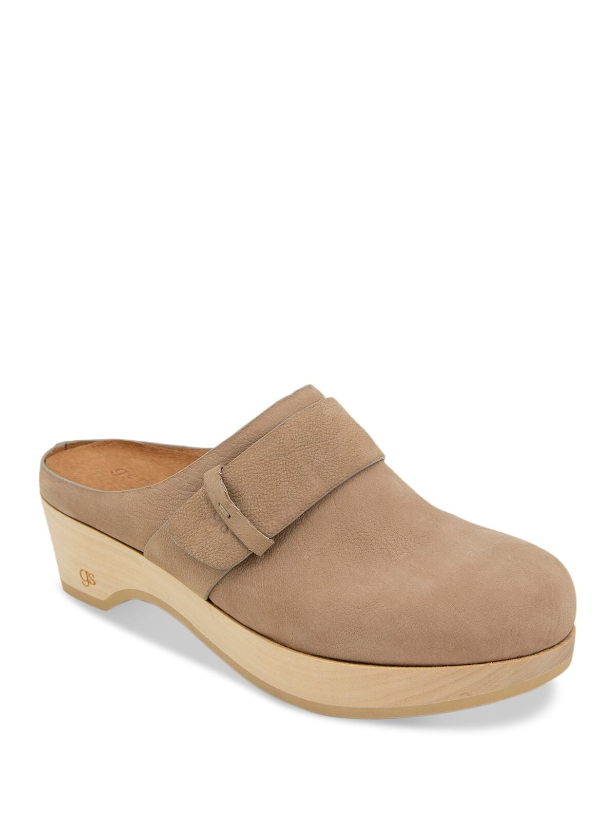 GENTLE SOULS KENNETH COLE Womens Beige Hook & Loop 1" Platform Padded ...