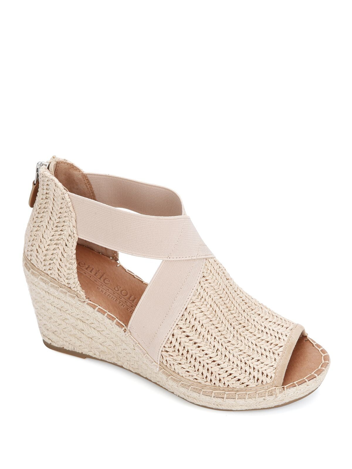 GENTLE SOULS KENNETH COLE Womens Natural Beige Basket Weave Beef Rolled ...