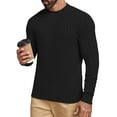 GENTS BLISS Crew Neck Mens Shirts Casual Long Sleeve T shirts for Men Lightweight Invisible ...