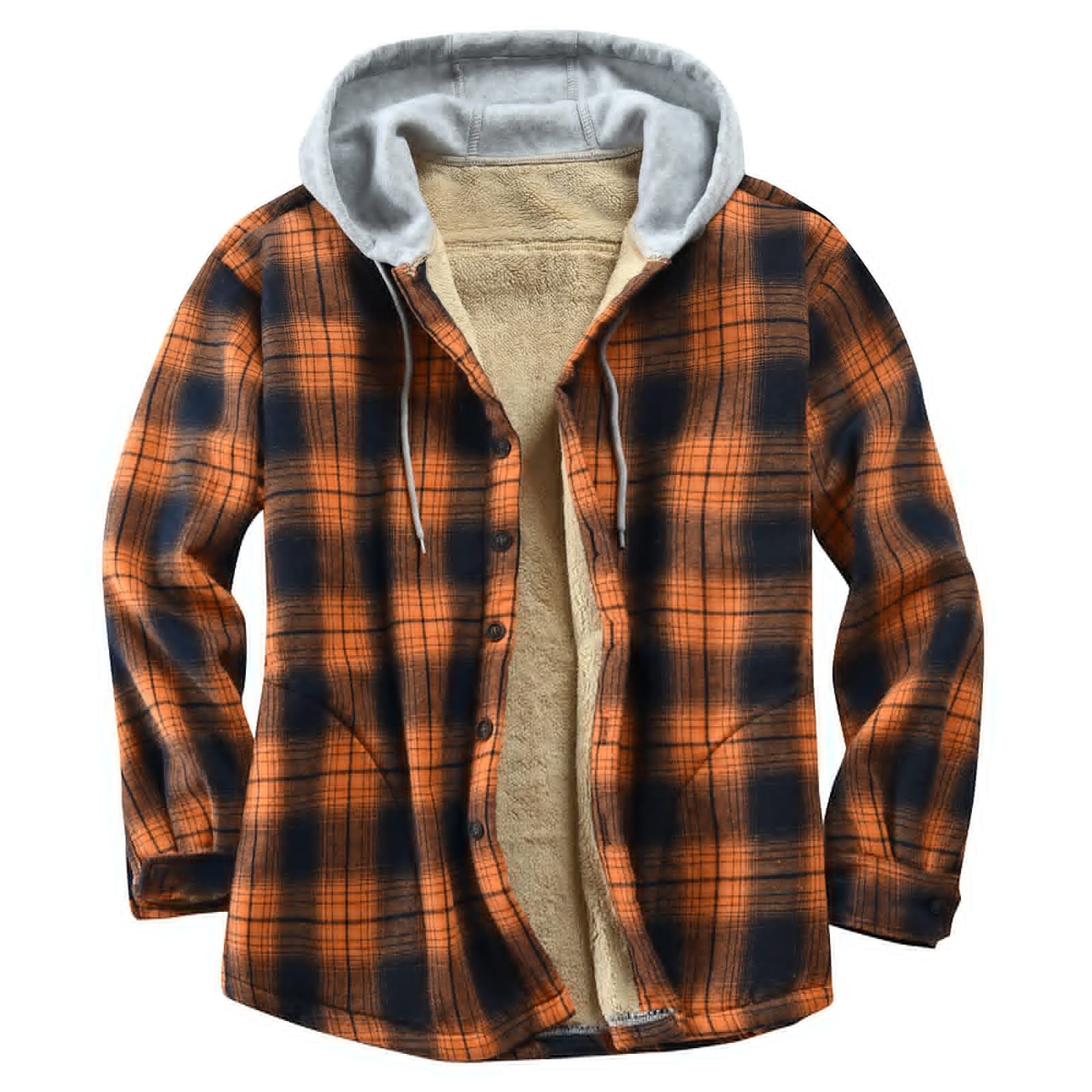 GENTS BLISS Flannel Shirts for Men Plaid Button Up Men Shirts Fleece ...