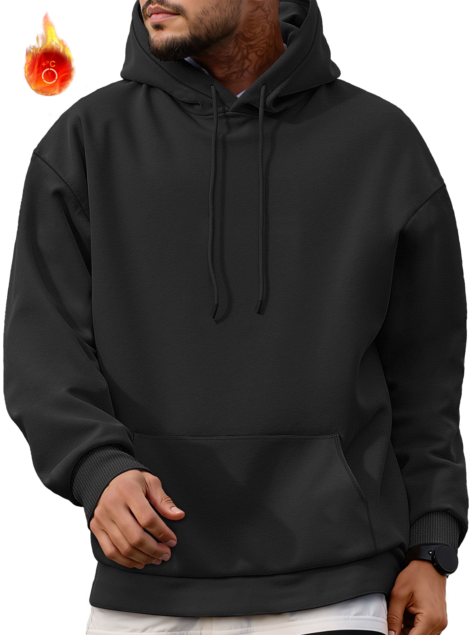 GENTS BLISS Heavyweight Men Hoodies Sweatshirts Fleece Long Sleeve ...