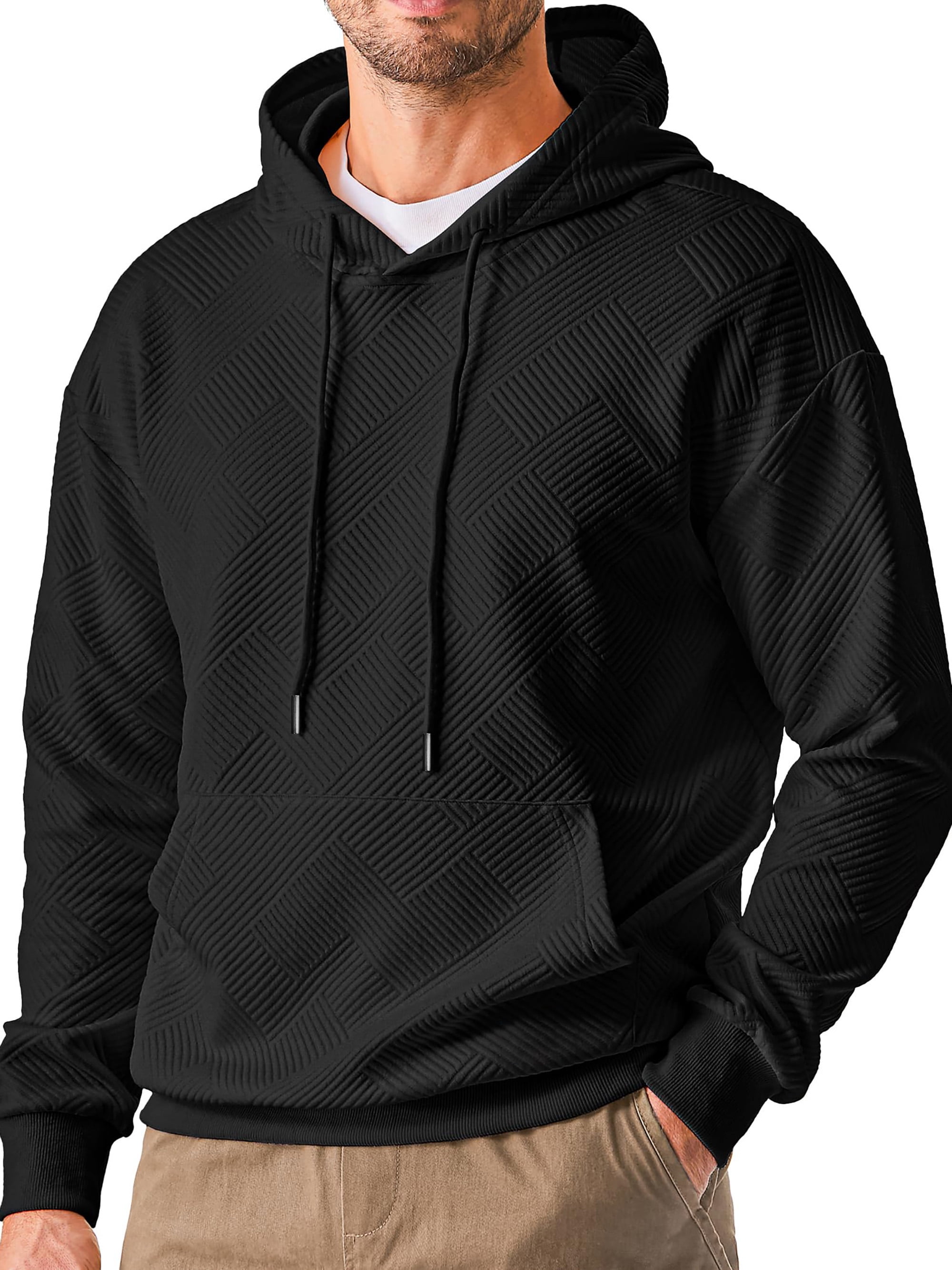 GENTS BLISS Long Sleeve Men Hoodies Sweatshirts Geometric Texture ...