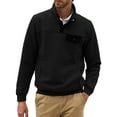 GENTS BLISS Long Sleeve Men Sweatshirts Quilted Stand Collar ...
