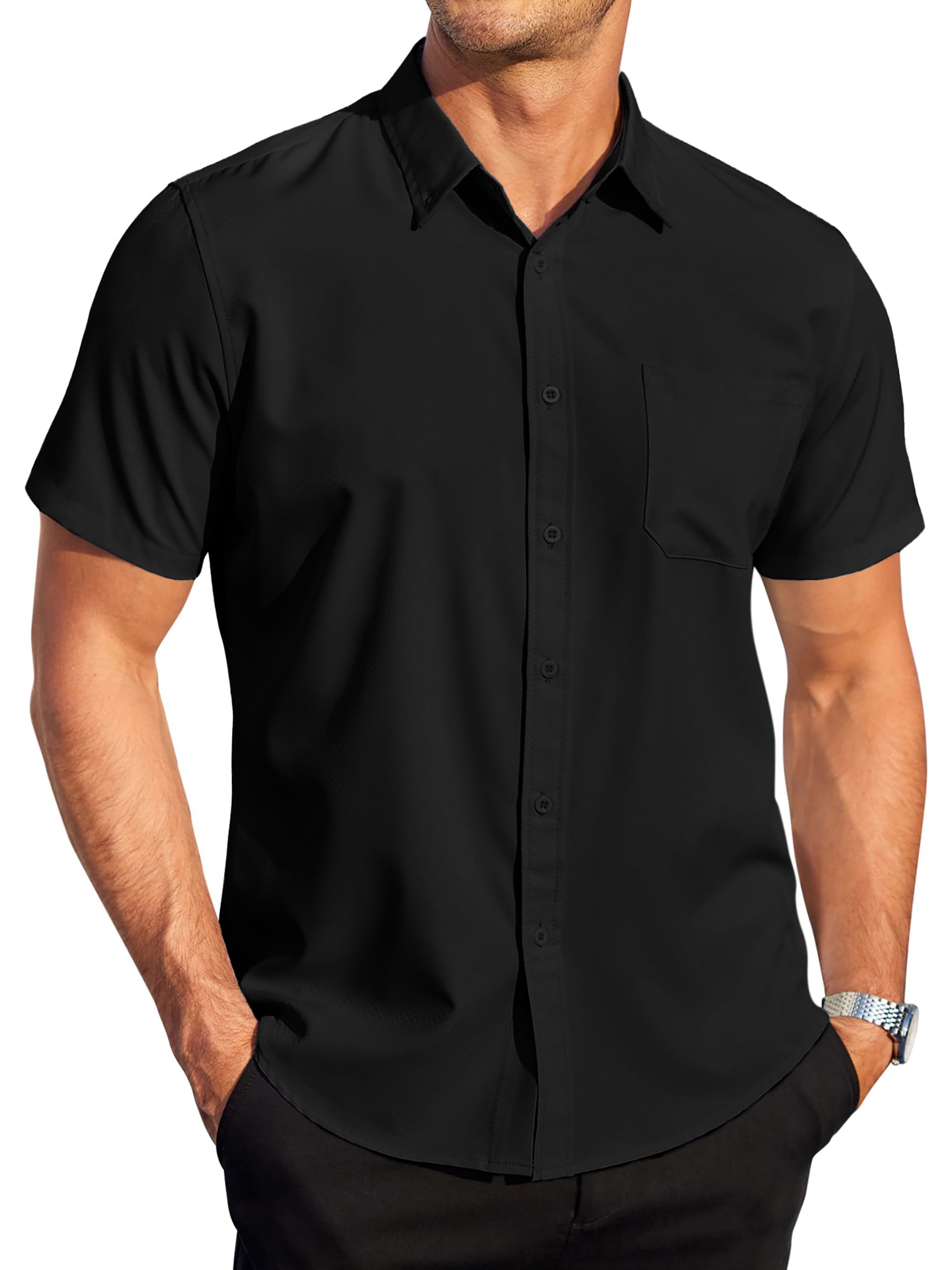 Customer reviews for GENTS BLISS Short Sleeve Mens Dress Shirts Casual ...