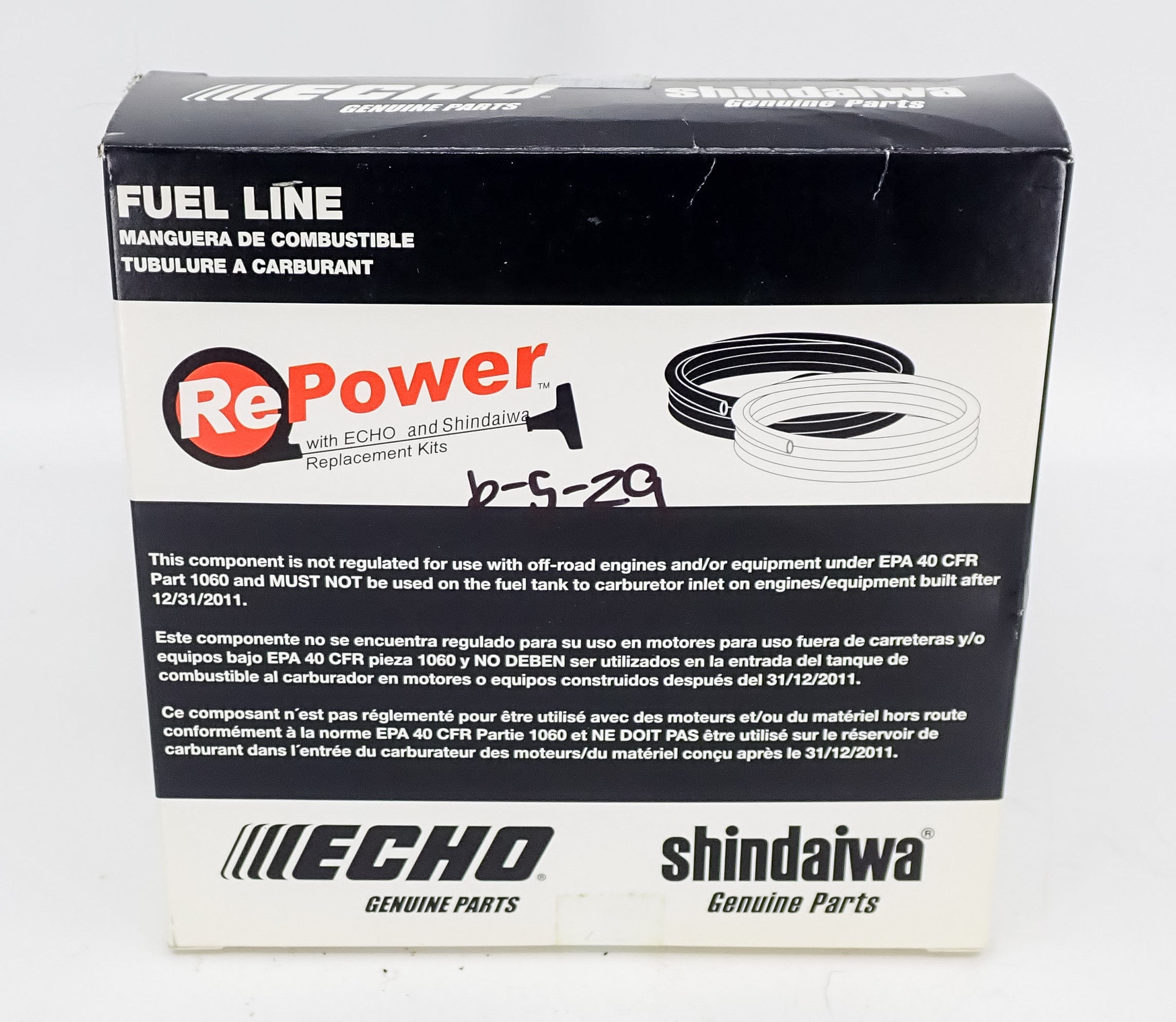 GENUINE ECHO BLACK FUEL LINE 3MMx7MM 90016 25FT BULK - Walmart.com