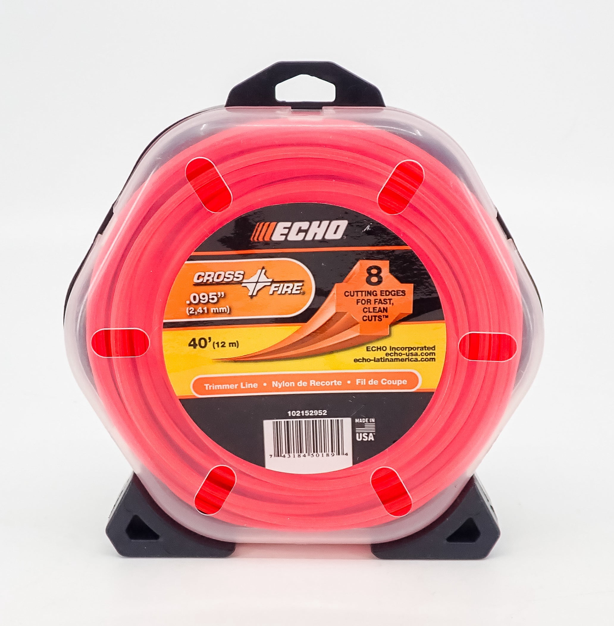 Echo 0.095” x 40' Cross-Fire Trimmer Line - Walmart.com