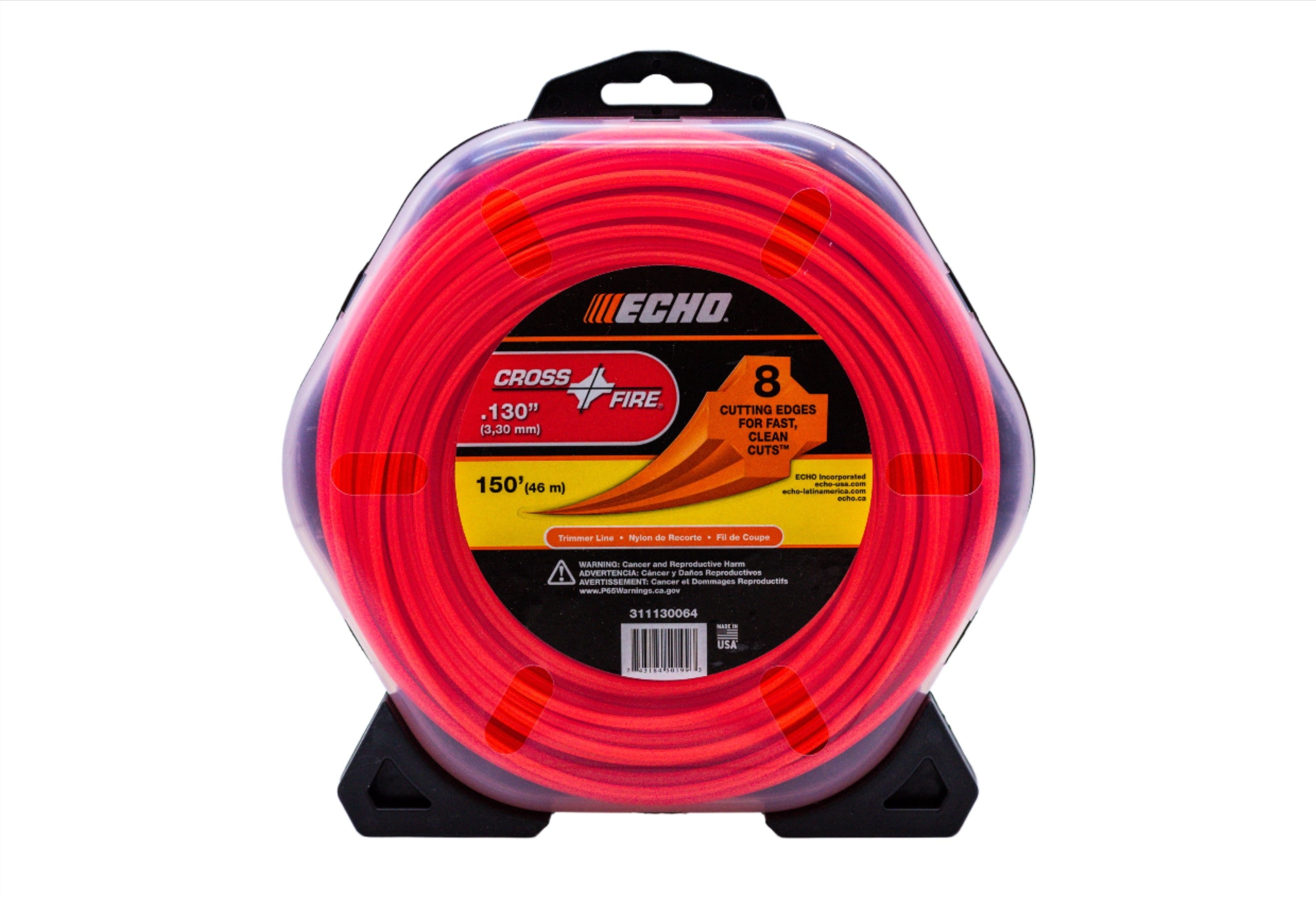 GENUINE ECHO CROSSFIRE TRIMMER LINE .130 1LB SPOOL 311130064 - Walmart ...