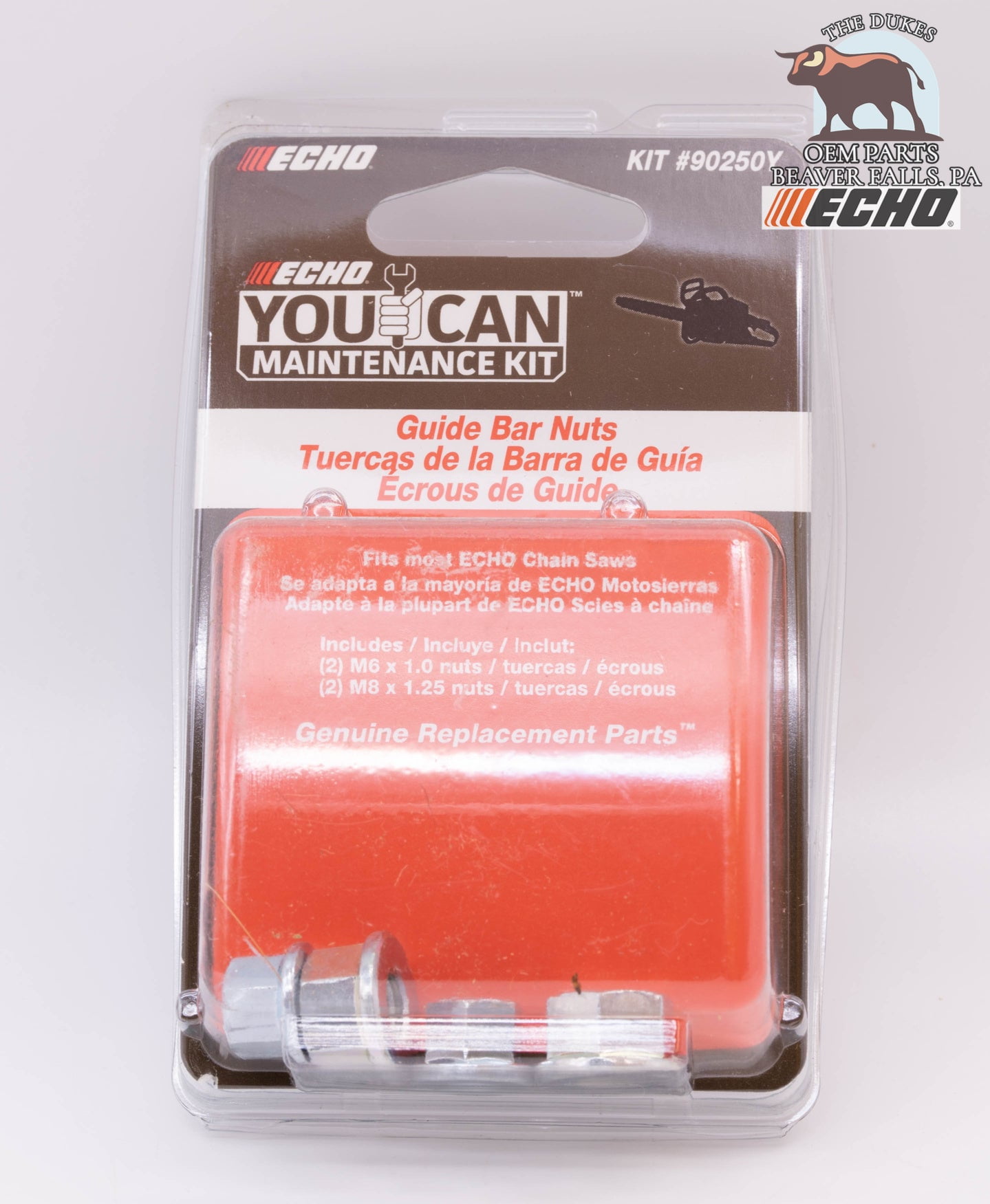 GENUINE ECHO YOU CAN GUIDE BAR NUTS KIT FITS MOST ECHO SAWS 90250Y ...