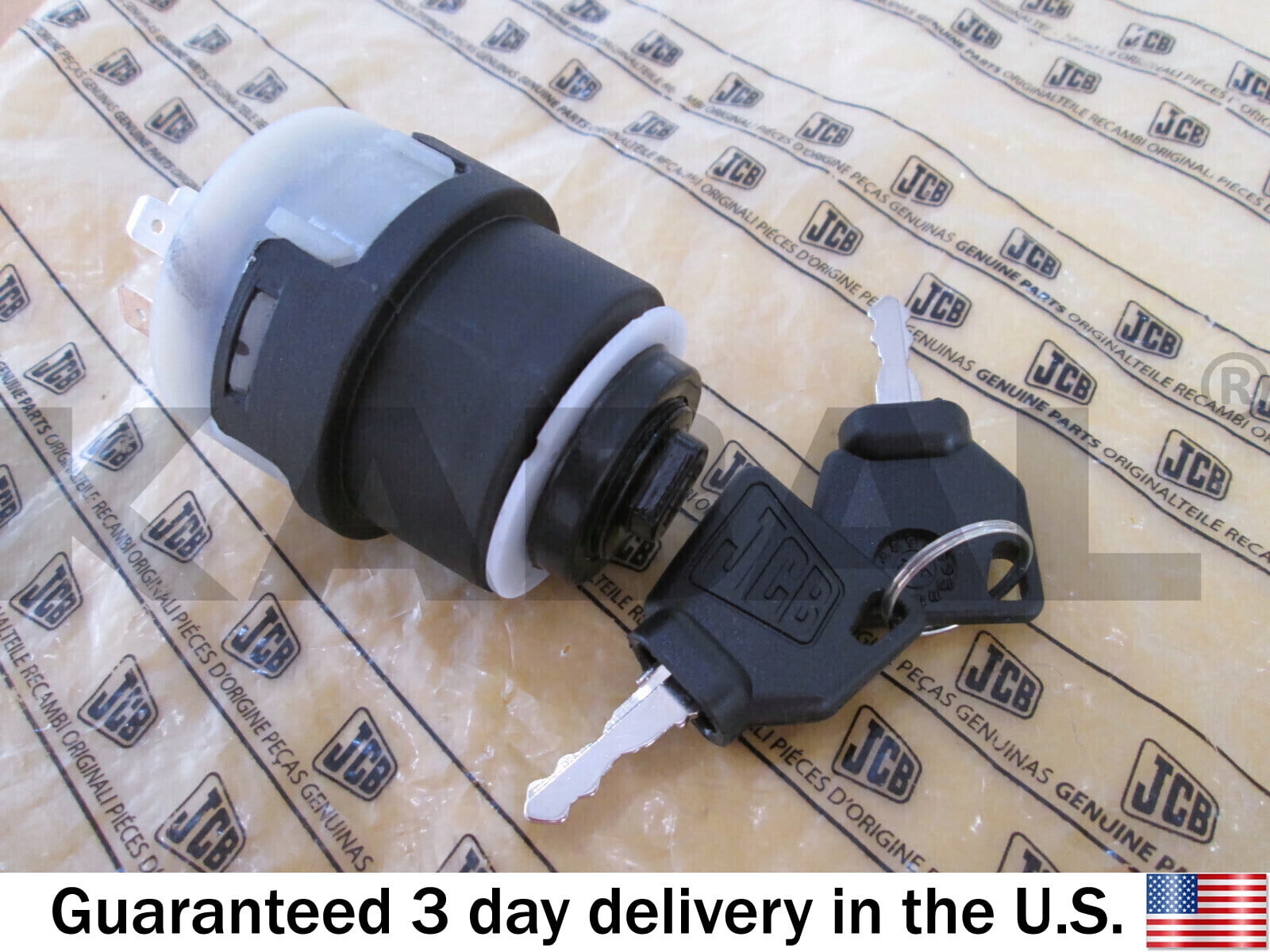 GENUINE JCB IGNITION SWITCH AND 2 KEYS (PART# 701/80184 701/45500 ...