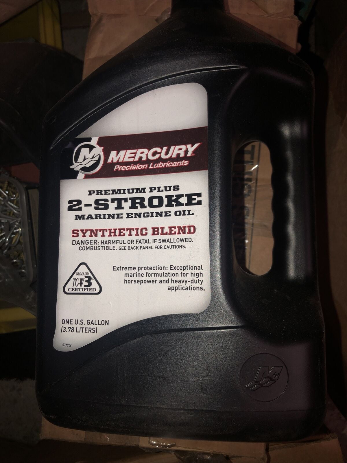 GENUINE MERCURY PREMIUM PLUS 2-CYCLE OUTBOARD OIL 1 GALLON 92-858027K01 ...