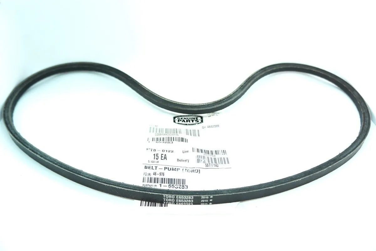 Toro Genuine OEM Hydro Pump Belt, Part #1-653283, Fits Z Master Z147 ...