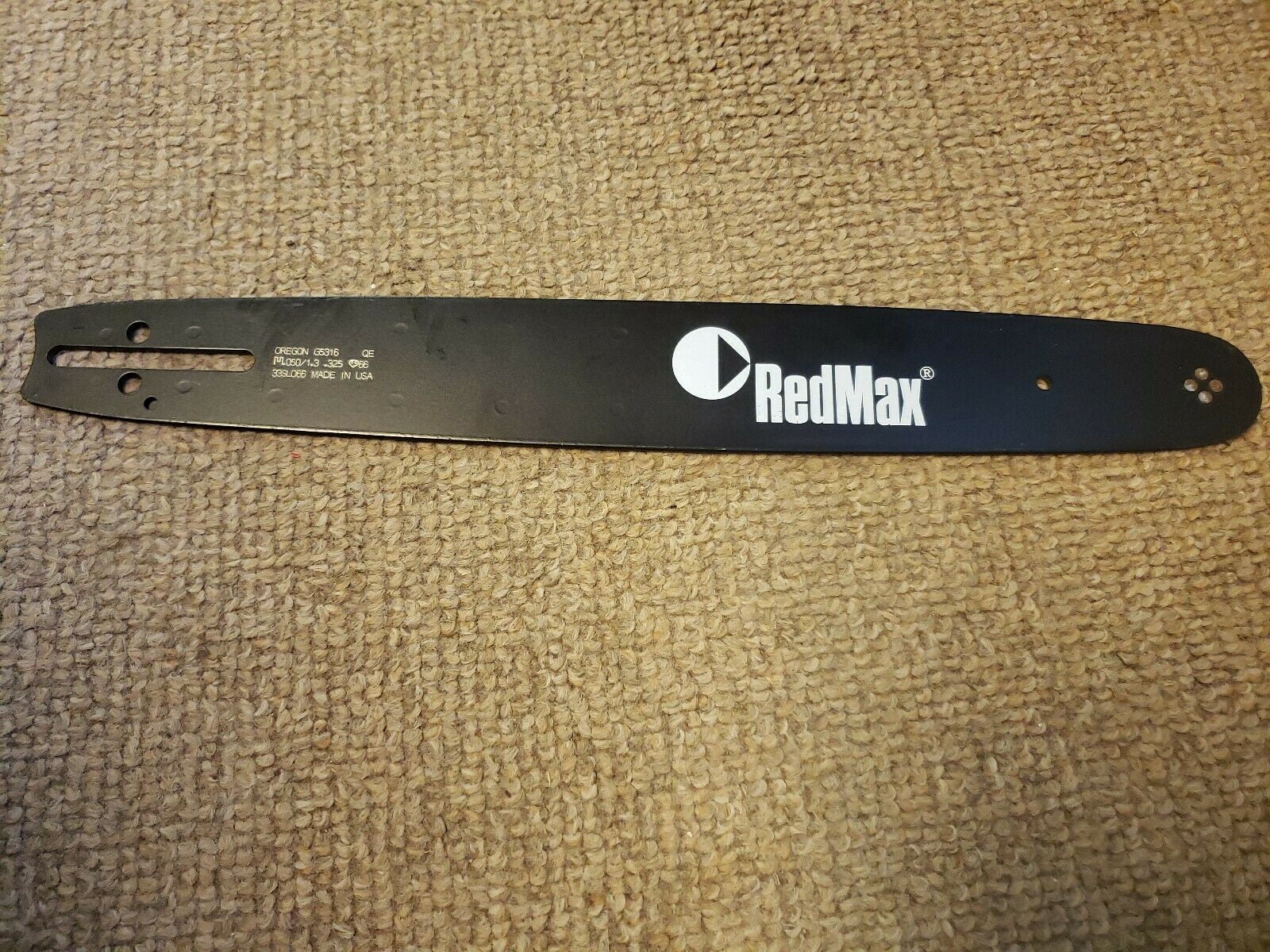 GENUINE Redmax 18.5 inch Chain Saw Replacement Guide Bar G5316, 33SLO66 ...