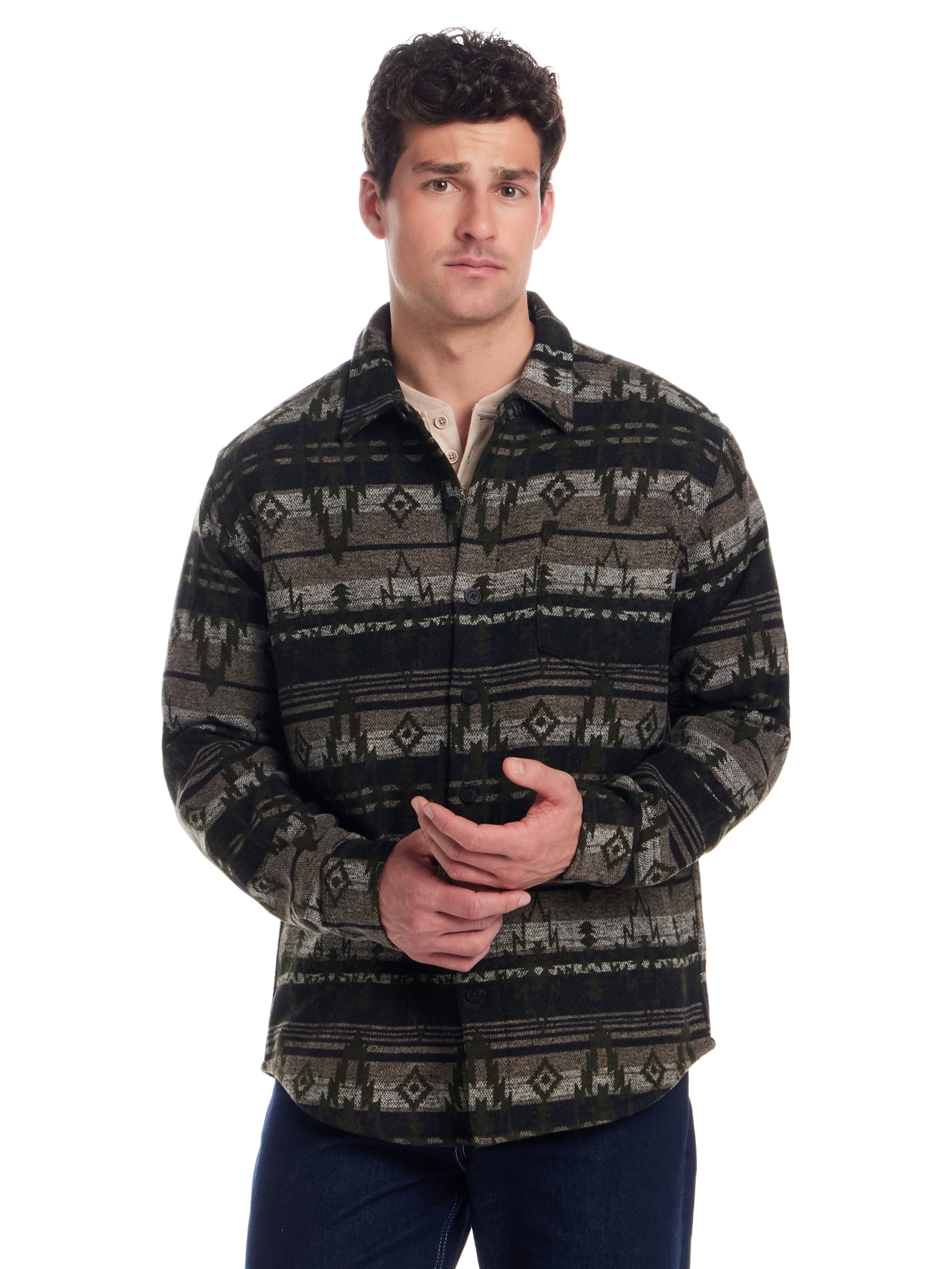 Frontier Threads Men's Southwest Shirt Jacket - Walmart.com