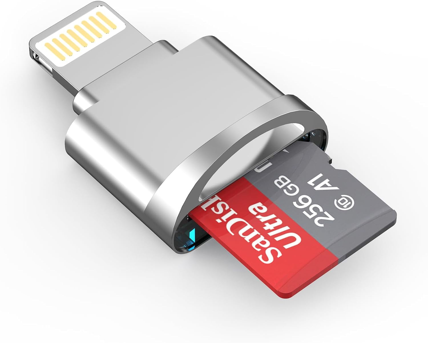 GEONAV iPhone Memory Card Reader, Lightning to Micro SD Card Reader ...