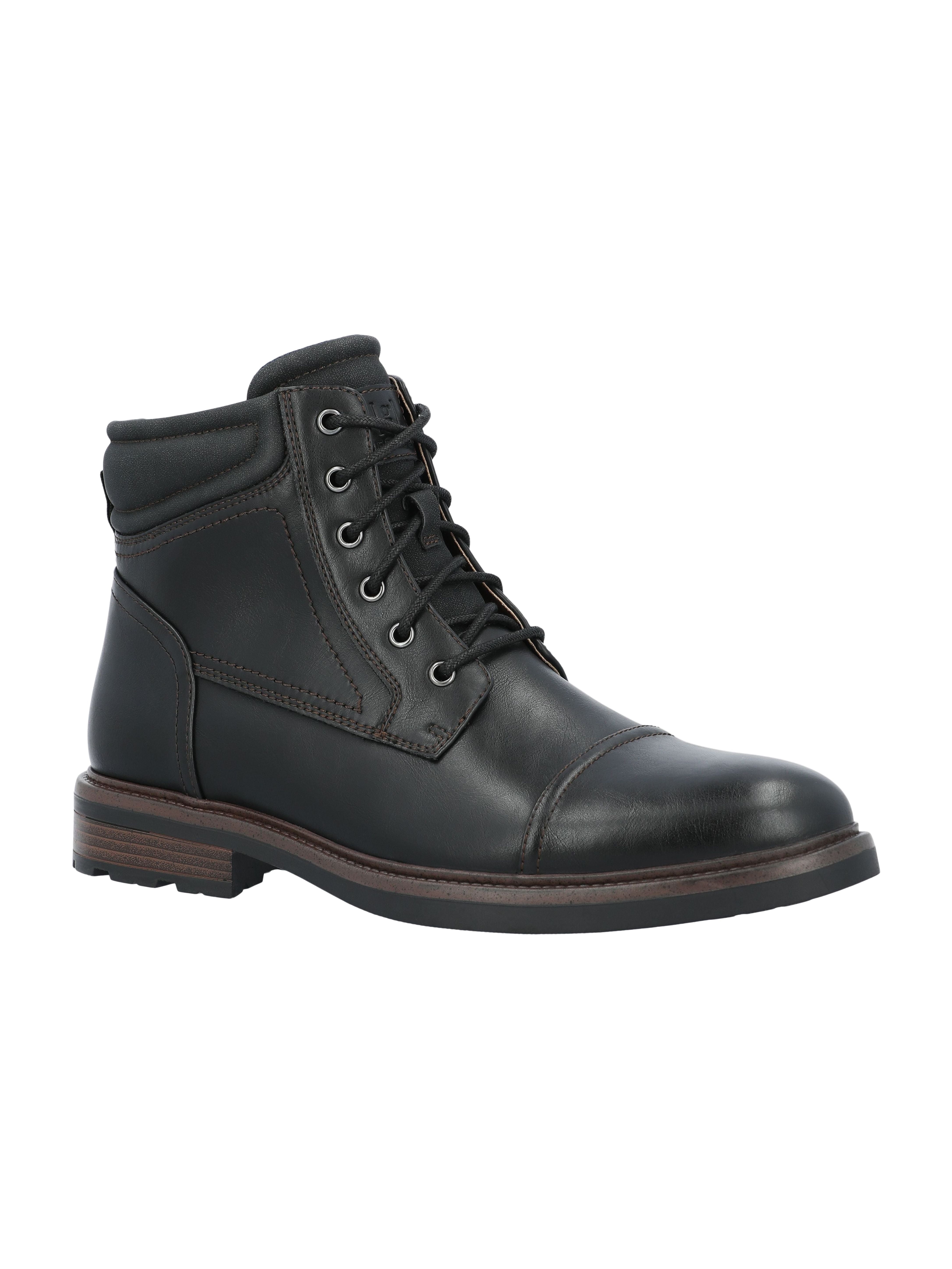 George Men's Faux Leather Lace Up Boots - Walmart.com