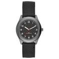George Men's Watch Gunmetal Case Black Easy Read Dial Black Nylon Strap ...