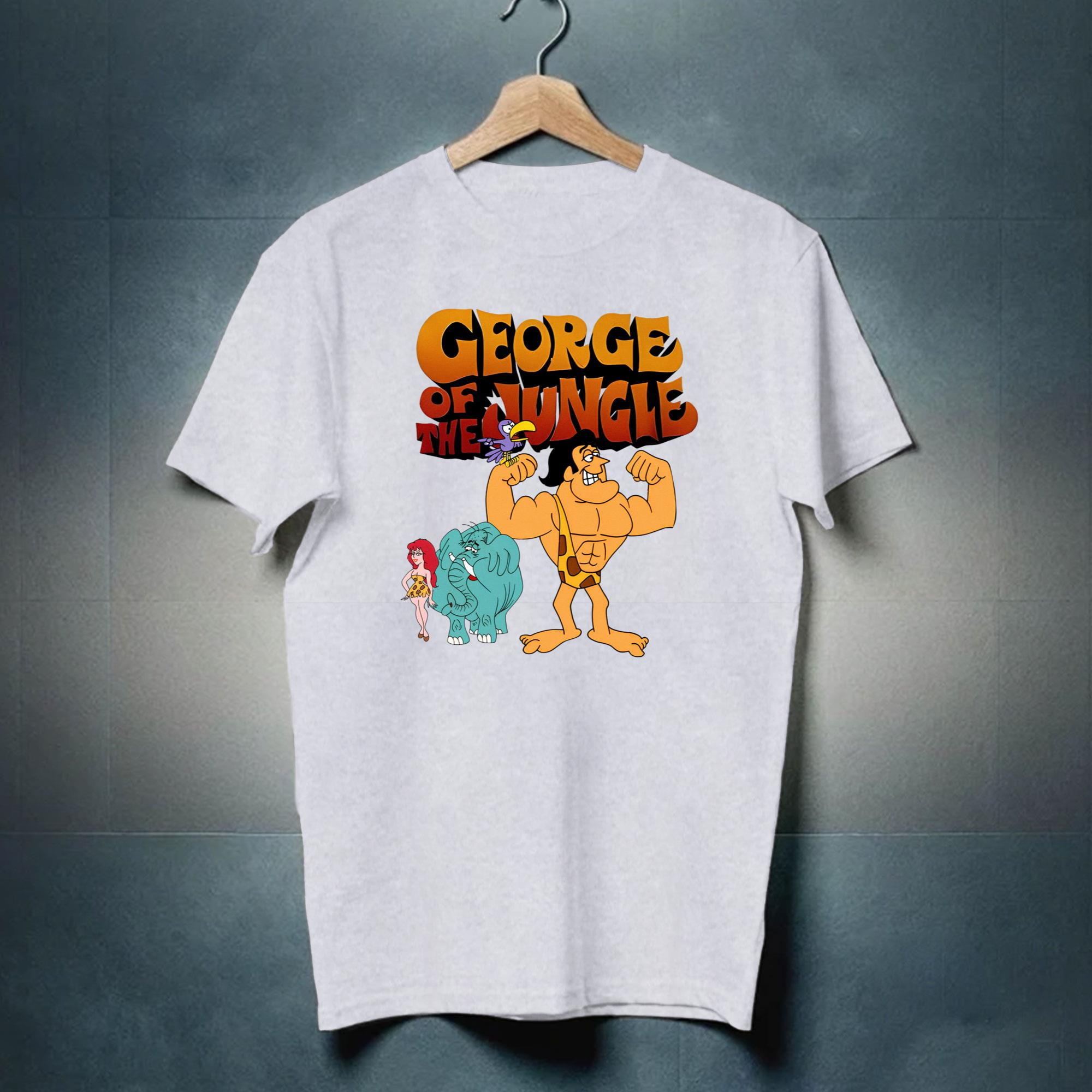 GEORGE OF THE JUNGLE T-SHIRT - Cartoon JAY WARD Cereal Quisp-TH48987 ...
