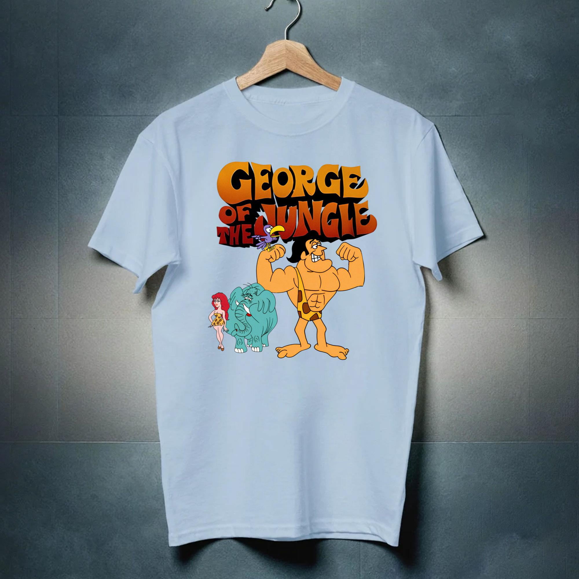 GEORGE OF THE JUNGLE T-SHIRT - Cartoon JAY WARD Cereal Quisp-TH48987 ...