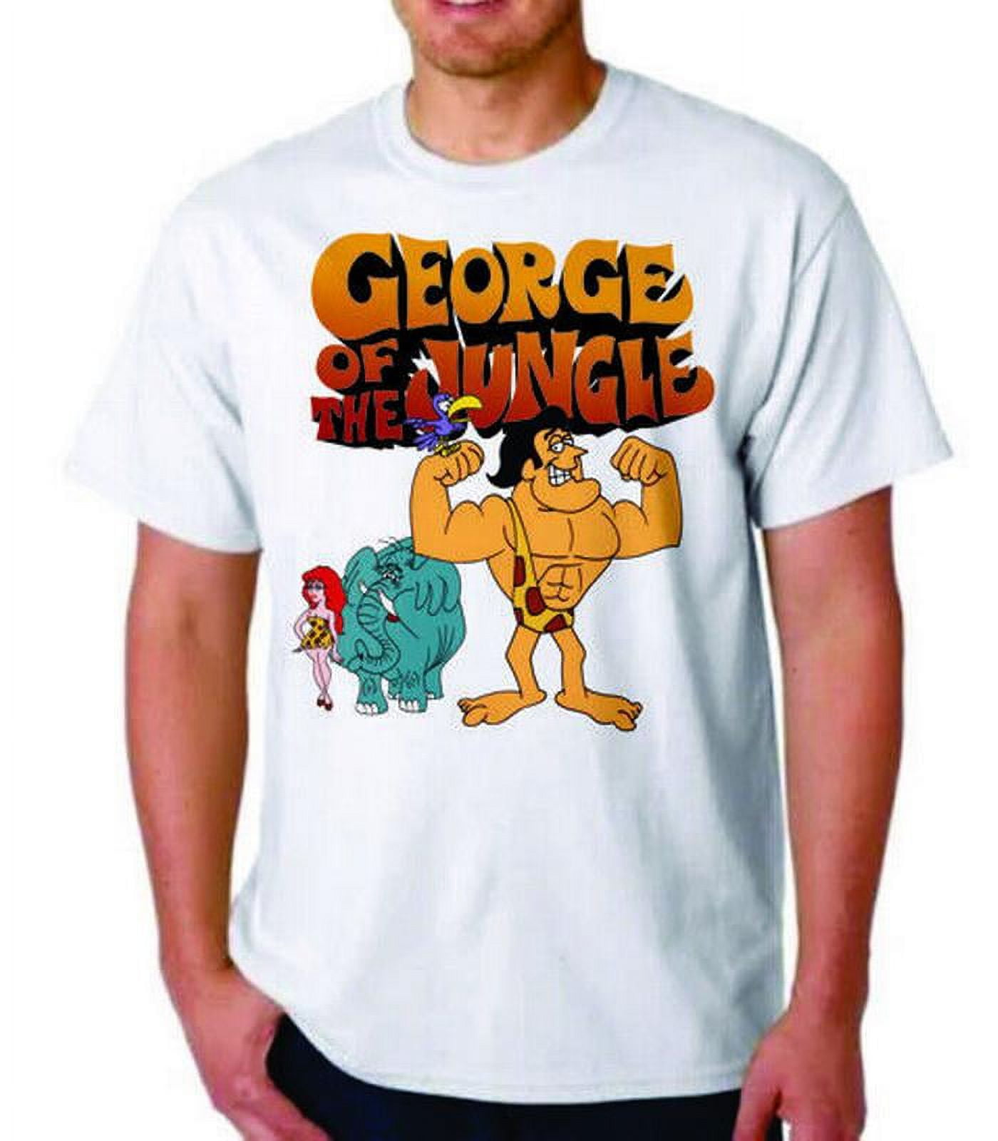 GEORGE OF THE JUNGLE T-SHIRT - Cartoon JAY WARD Cereal Quisp - Walmart.com