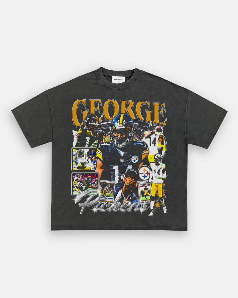 GEORGE PICKENS V2 TEE, FOOTBALL PLAYERS BOOTLEG, RETRO STYLE, FOR MEN ...