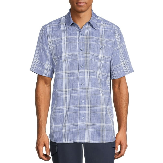 GEORGE Short Sleeve Classic Fit Button-Up Shirt (Men's or Men's Big ...