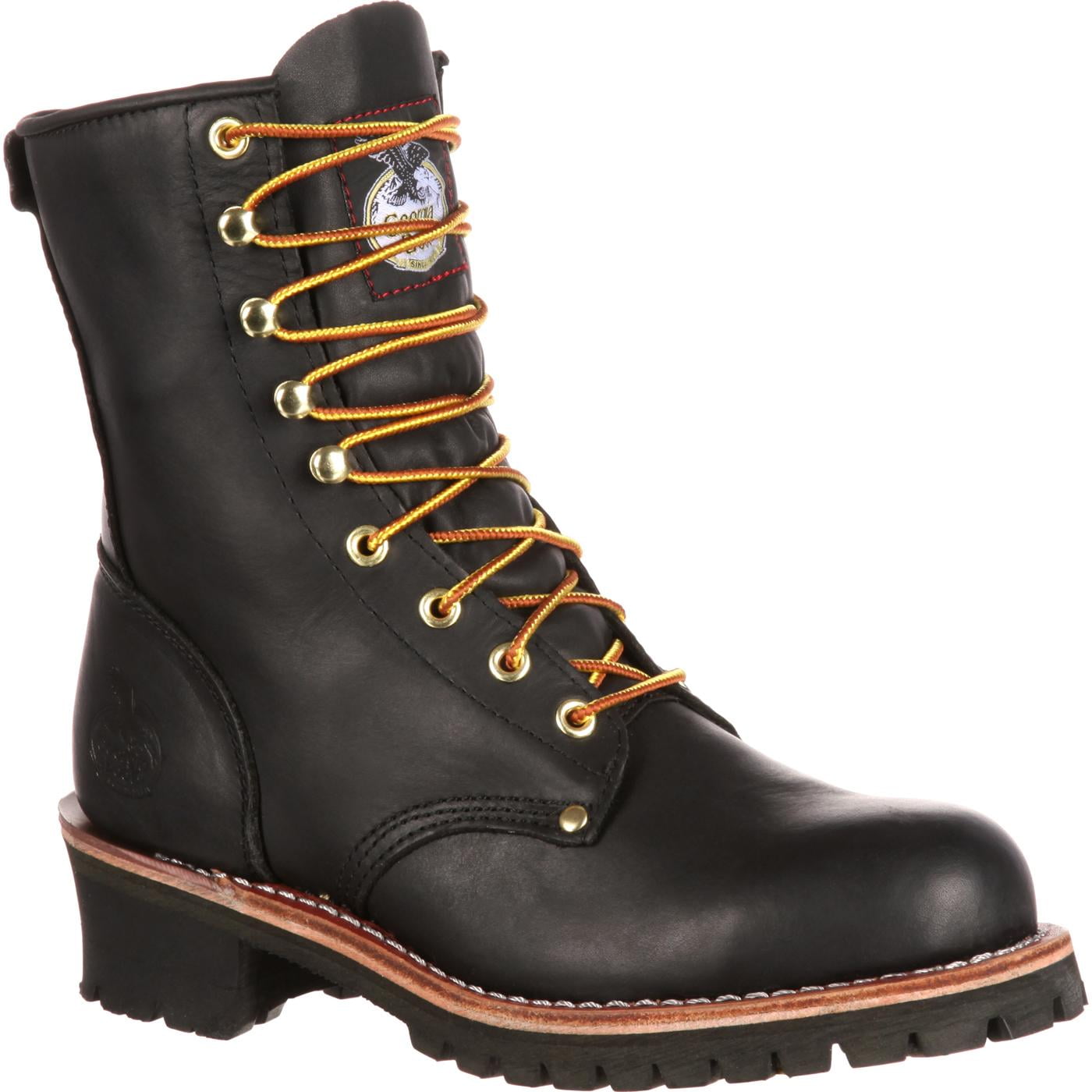 GEORGIA BOOT Logger Boots,13,W,Black,Steel,Mens,PR G8320 013 W ...