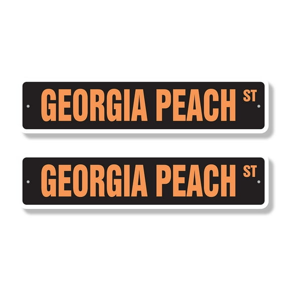 GEORGIA PEACH Classic Street Sign (2 Pack) georgia lady girl southern ...