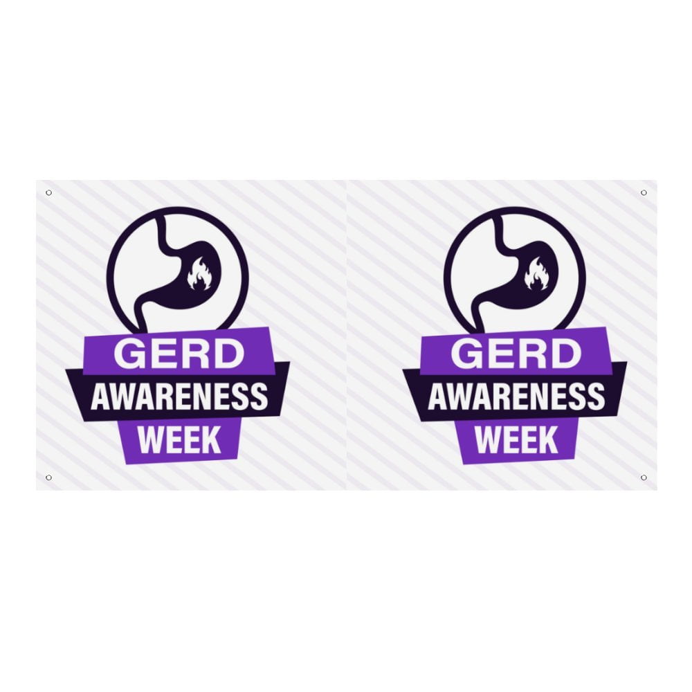 GERD Awareness Week Ribbon Banner Backdrop Large Banner Decorations ...