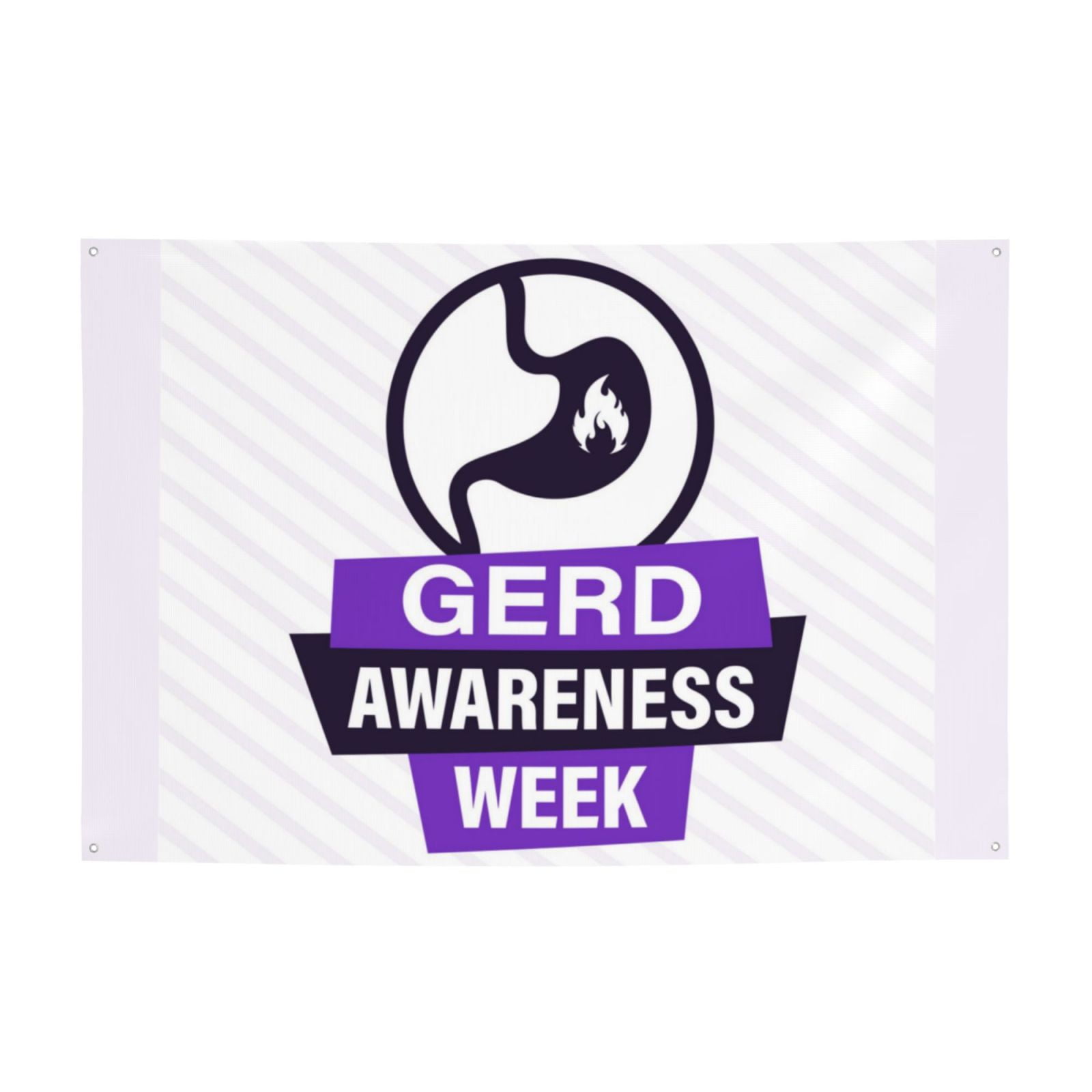GERD Awareness Week Ribbon Banner Backdrop Porch Sign 47 x 71 Inches ...
