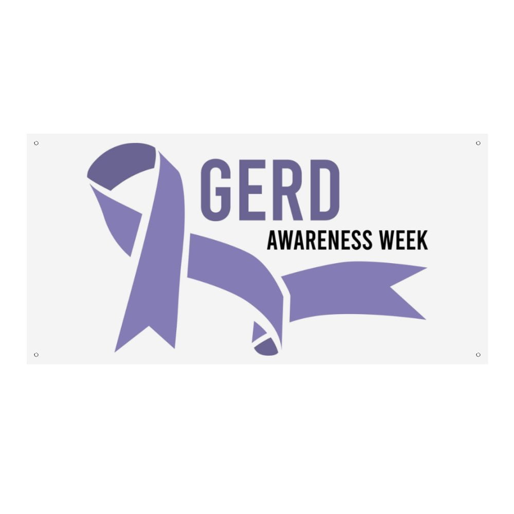GERD Awareness Week Ribbon Banners Flag Hanging Backdrop Sign Wall ...