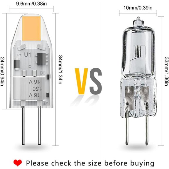 12V 10W Bulbs