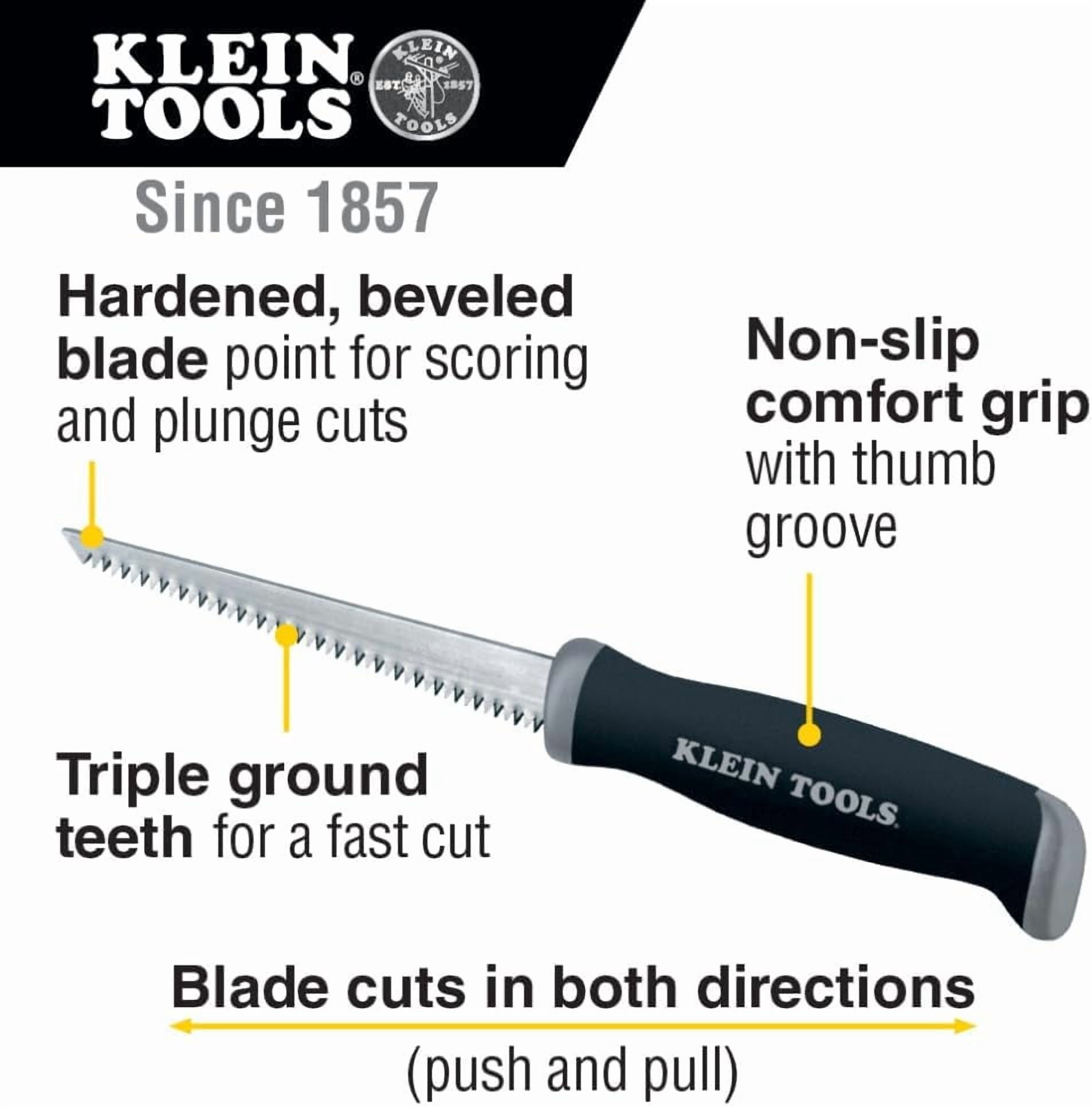GEREMF-Klein Tools 725 Jab Saw, Triple Ground Teeth, Cuts Drywall ...