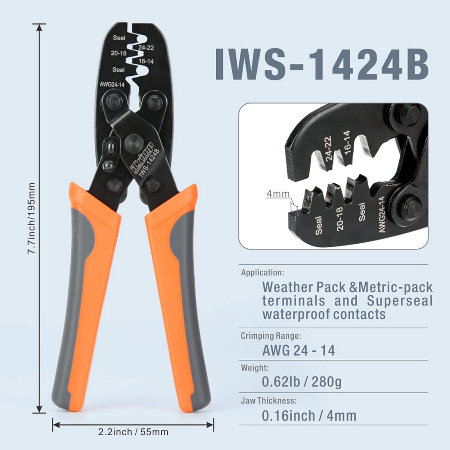 GEREMF-iCrimp Weather Pack Sealed Connector Crimping Tool - Wire ...