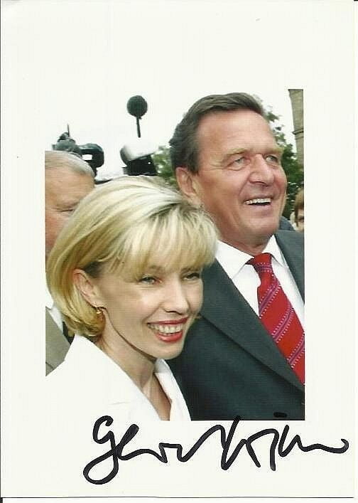 GERHARD SCHRODER Signed Photo Poster paintinggraph - former German ... GERHARD SCHRODER Signed Photo Poster paintinggraph - former German ...