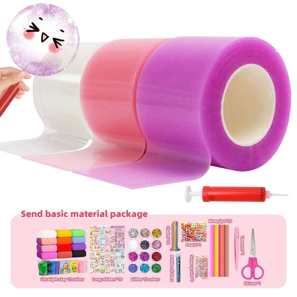 GERI Nano Tape Bubbles Kit, Double Sided Tape Magic Plastic Bubbles ...
