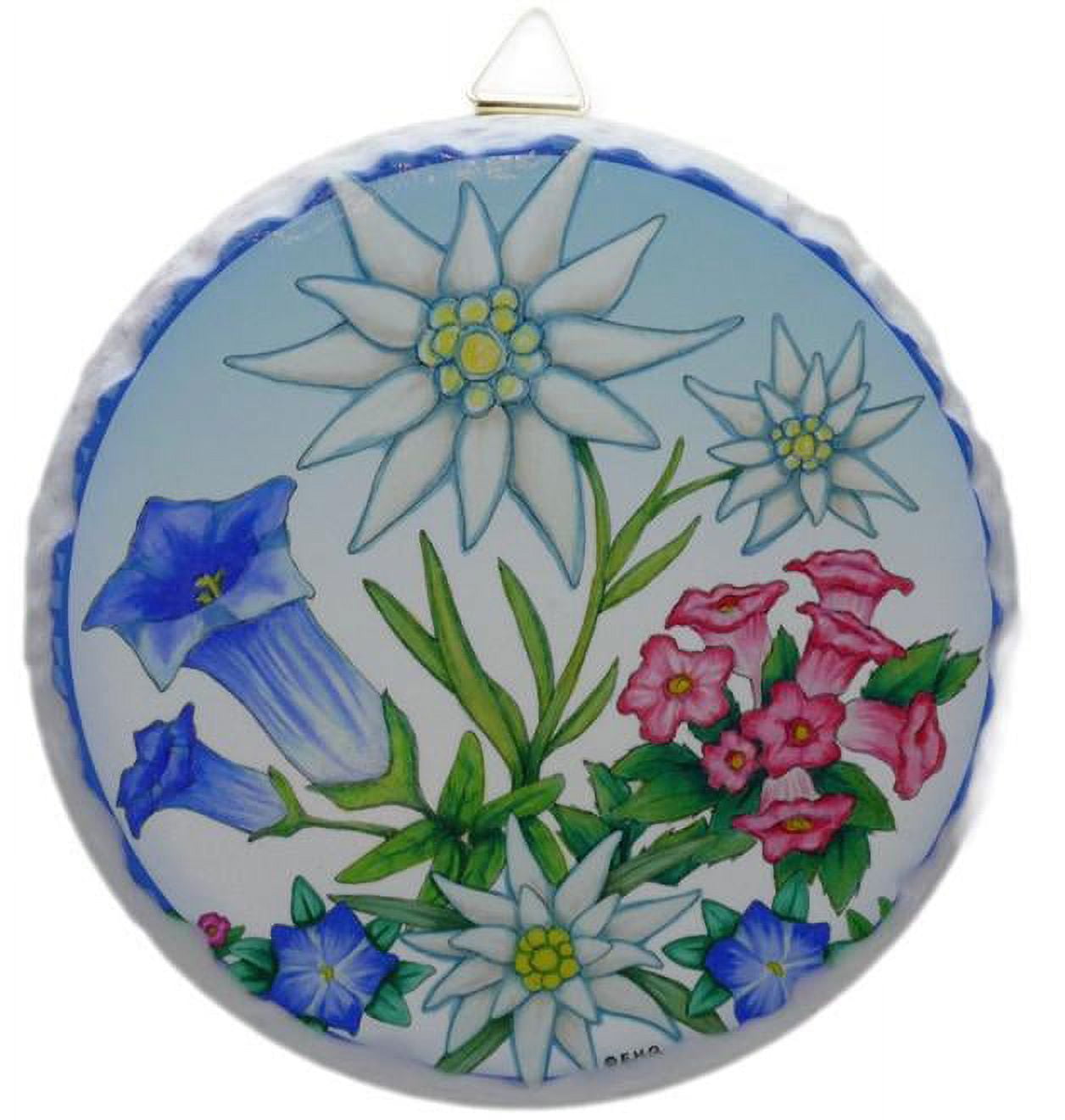 GERM Round Ceramic Multi-Color Tile: Edelweiss - Walmart.com